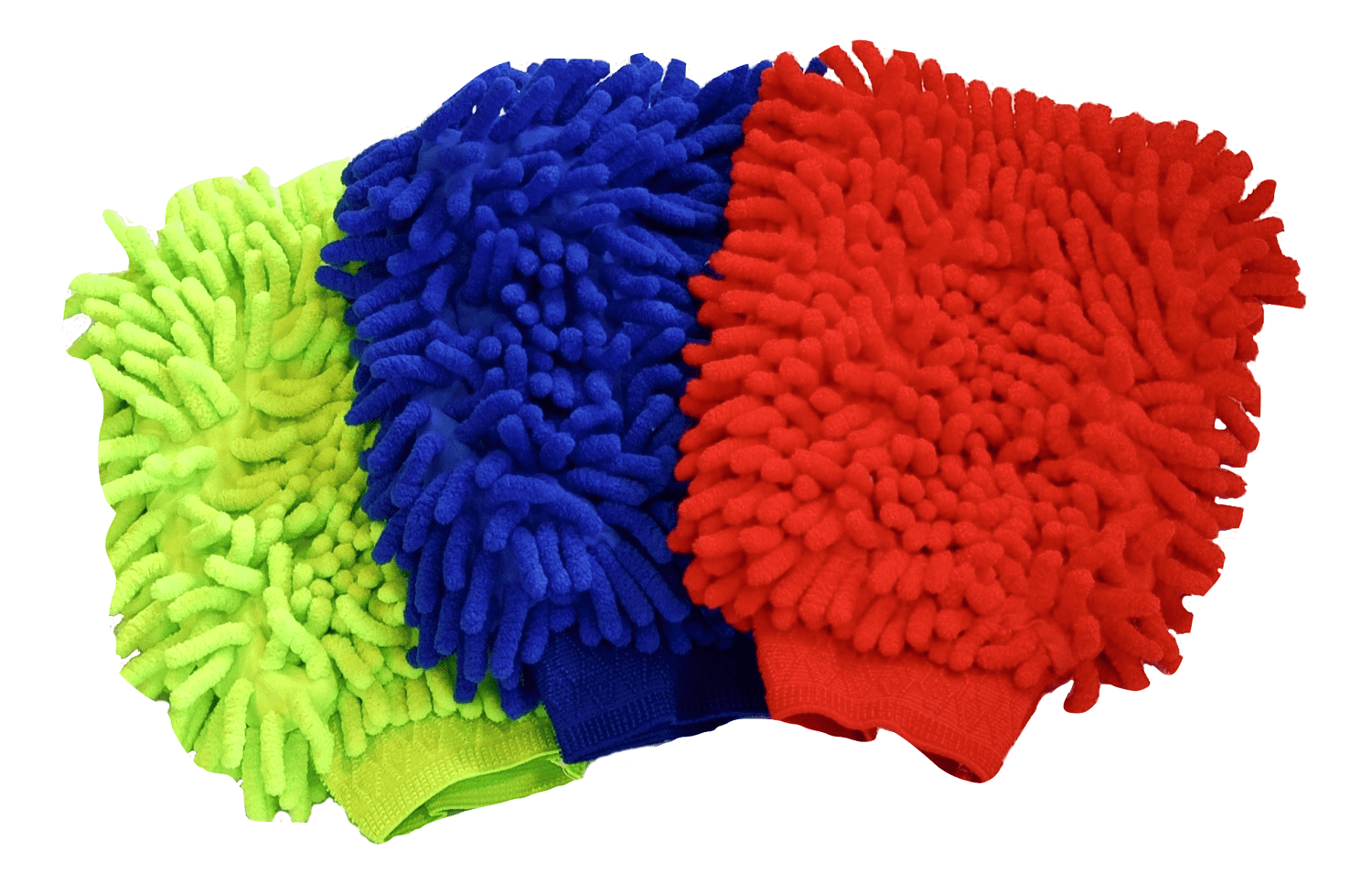 Lab88 Microfiber House Cleaning and Car Wash Mitts - (3-pack) - Double ...