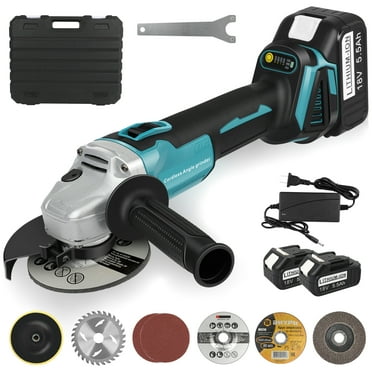 HART 20-Volt Brushless Angle Grinder with 4Ah Battery and Charger ...