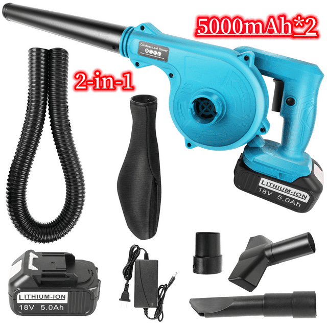 LabTEC Cordless Leaf Blower and Vacuum Cleaner, Rotary Handle Electric ...