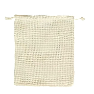 Uxcell Cotton Mesh Bag, 15x13.8" Reusable Mesh Net String Grocery Bags ...