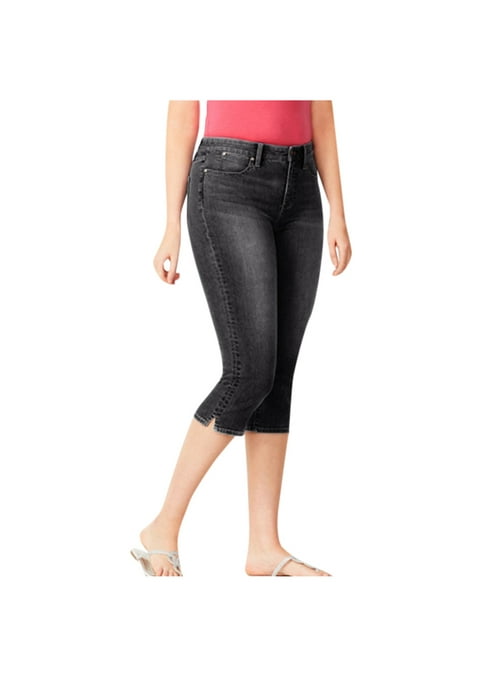 Levi Strauss Signature Women's and Women's Plus Mid Rise Capri Jeans ...