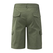 Labakihah Mens Pants Male Casual Mid Waist Pant Short Cargo Pant ...