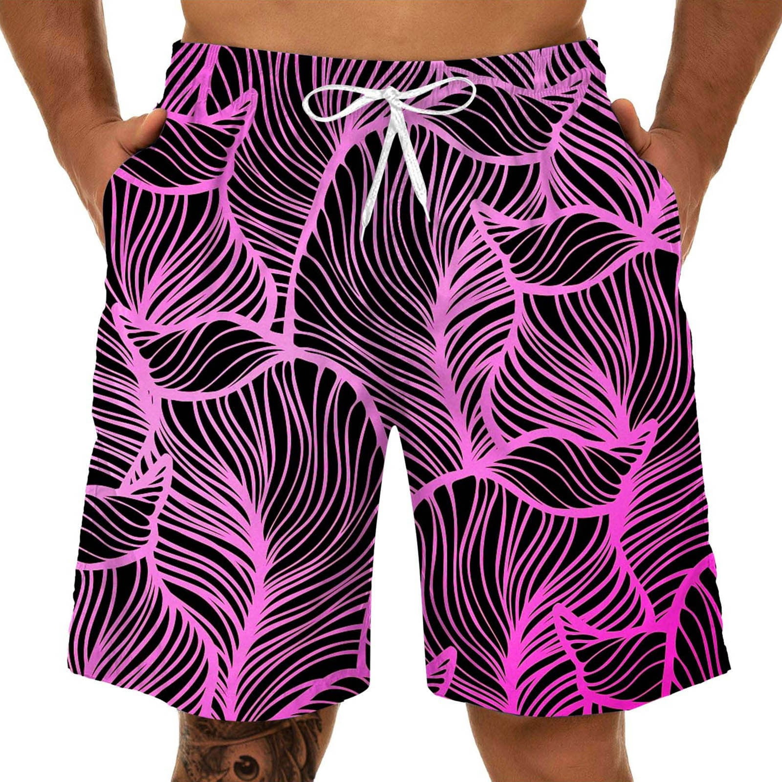 Lisingtool Mens Pants Men's Summer Leisure Sports Large Size Breathable ...