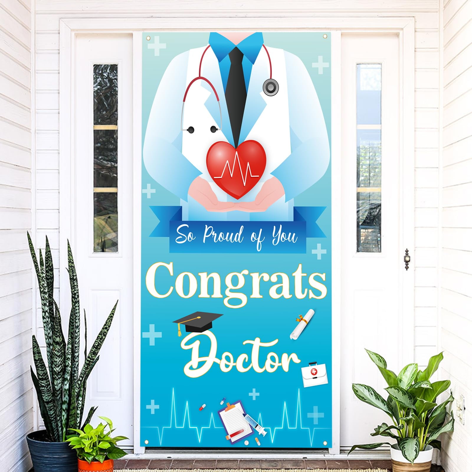 Labakita Congrats Doctor Door Banner, Congratulations Doctor Banner ...