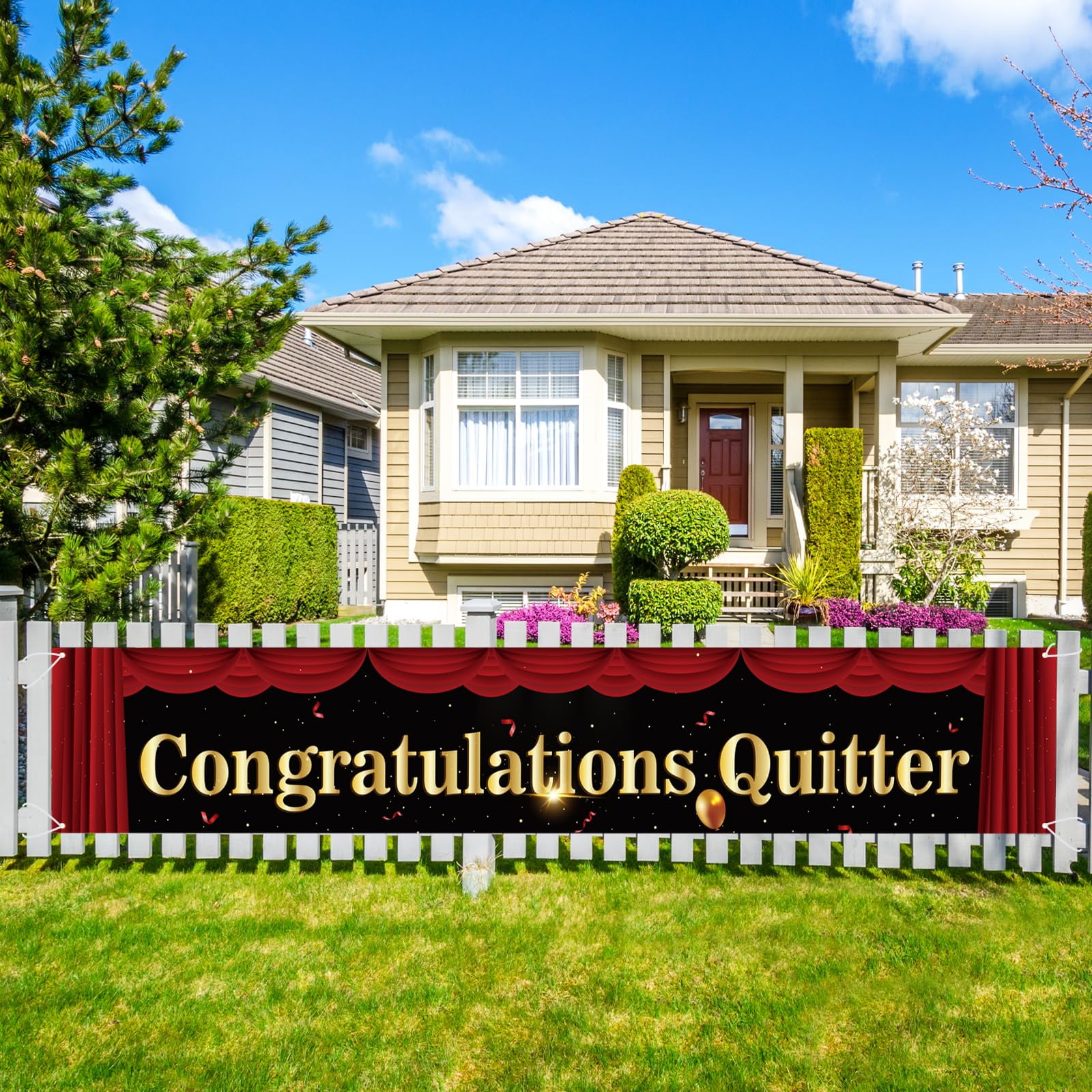 Labakita Large Congratulations Quitter DHF10 Banner, Employees Coworker ...