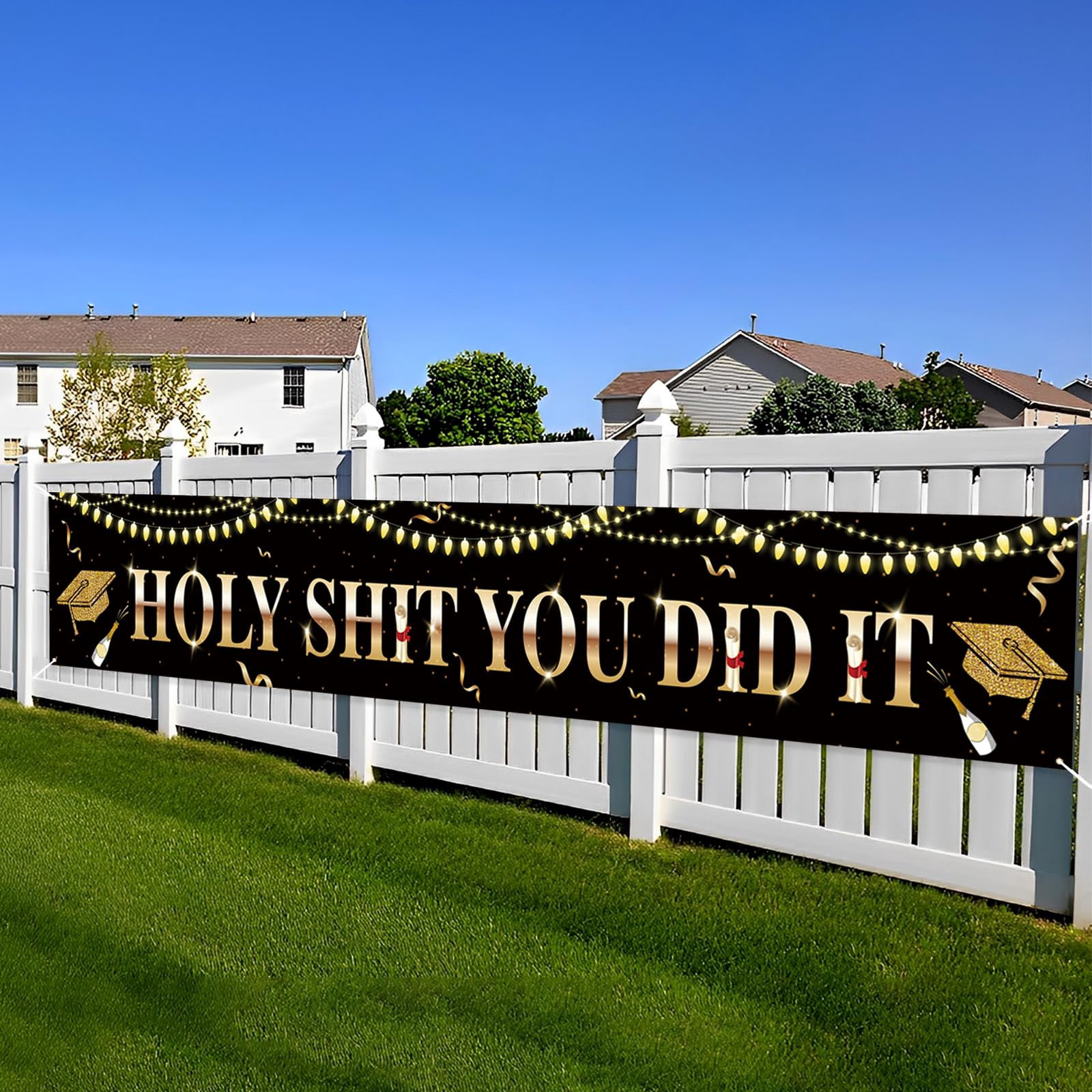Labakita Large Holy You DHF10 Did It Banner, Funny Graduation Yard ...