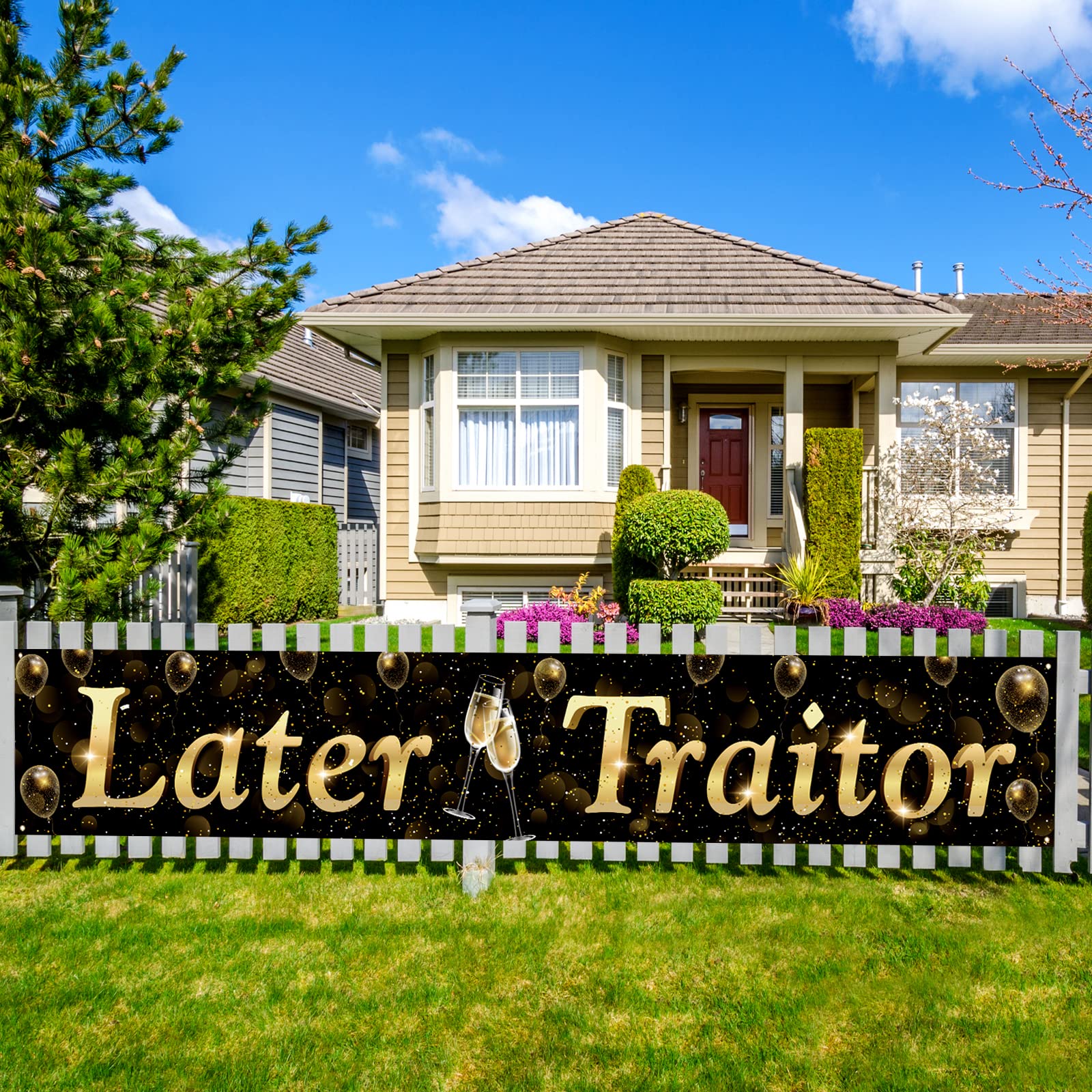 Labakita Large Later Traitor OIF8 Banner, Hilarious Going Away Party ...