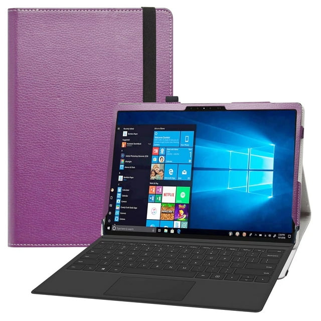 Labanema 13" Dell Latitude 7320 Detachable Case, PU Leather Folio Stand ...