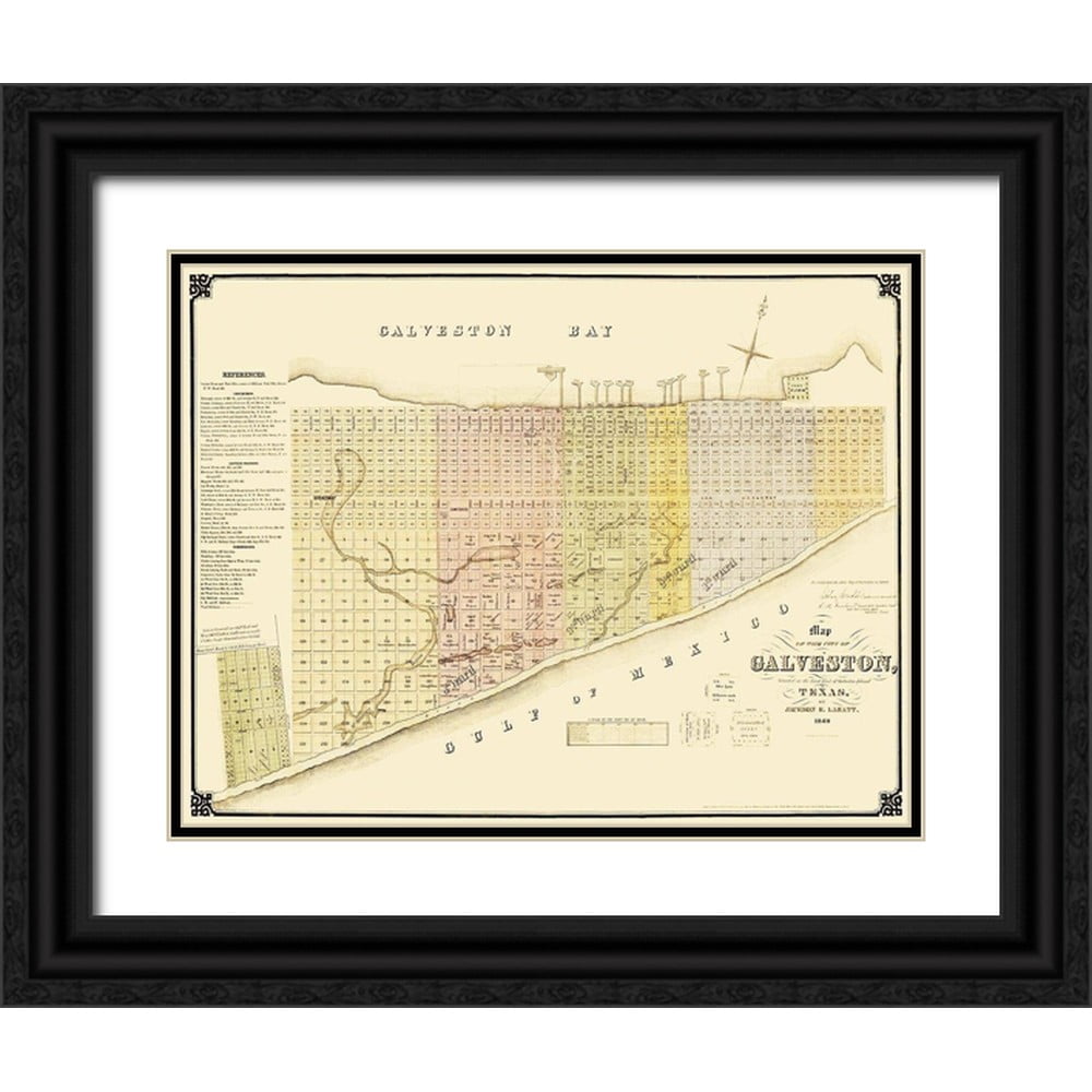 Labatt 14x12 Black Ornate Wood Framed with Double Matting Museum Art ...