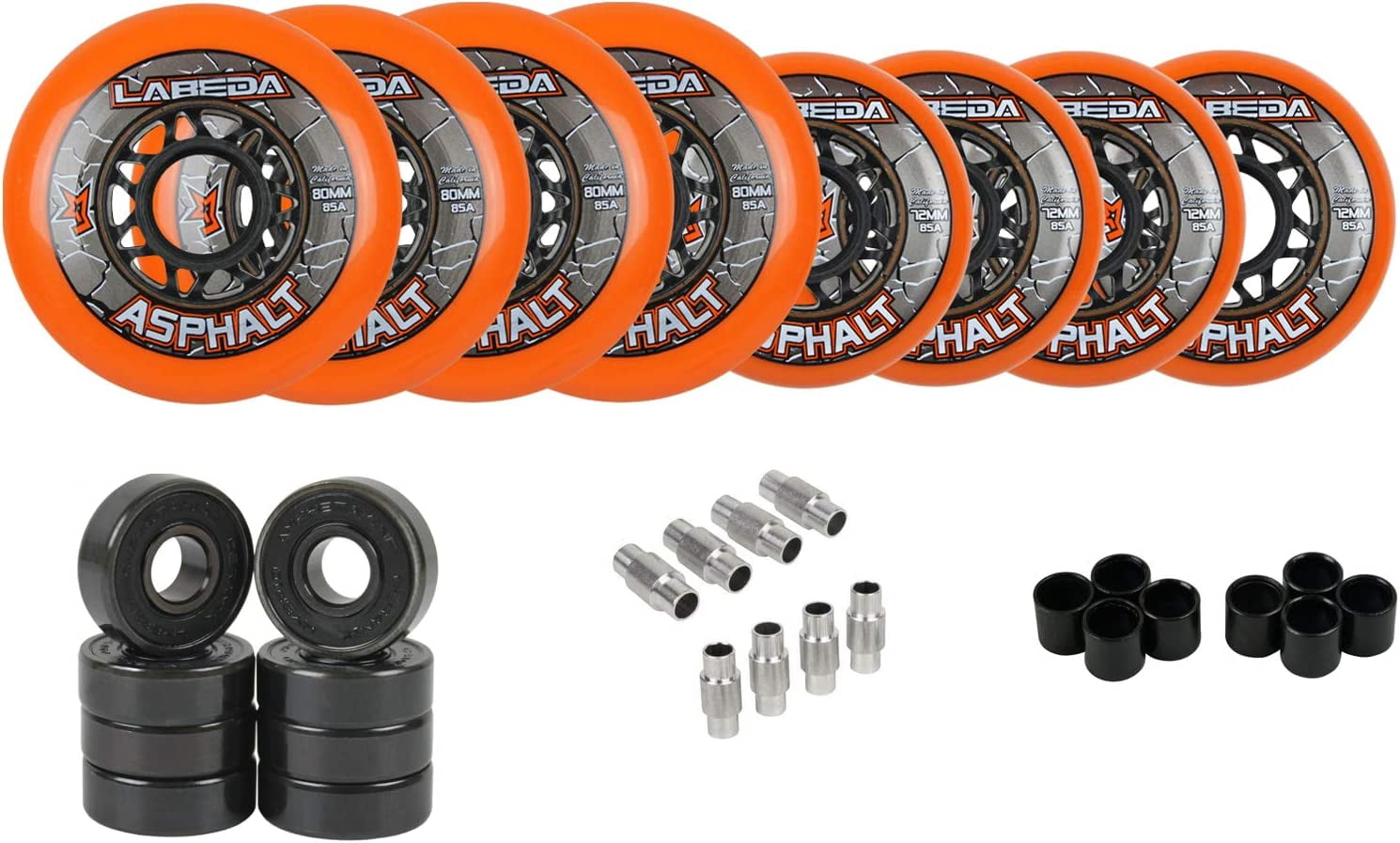 Labeda Gripper Asphalt Outdoor Inline Roller Hockey Wheels with Ceramic ...