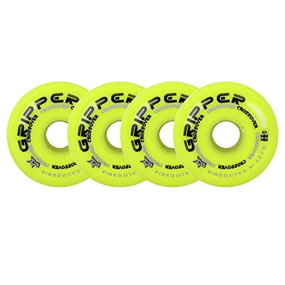 Labeda Roller Hockey Wheels Gripper White/Yellow 76A 83A 76mm 80mm Hilo ...
