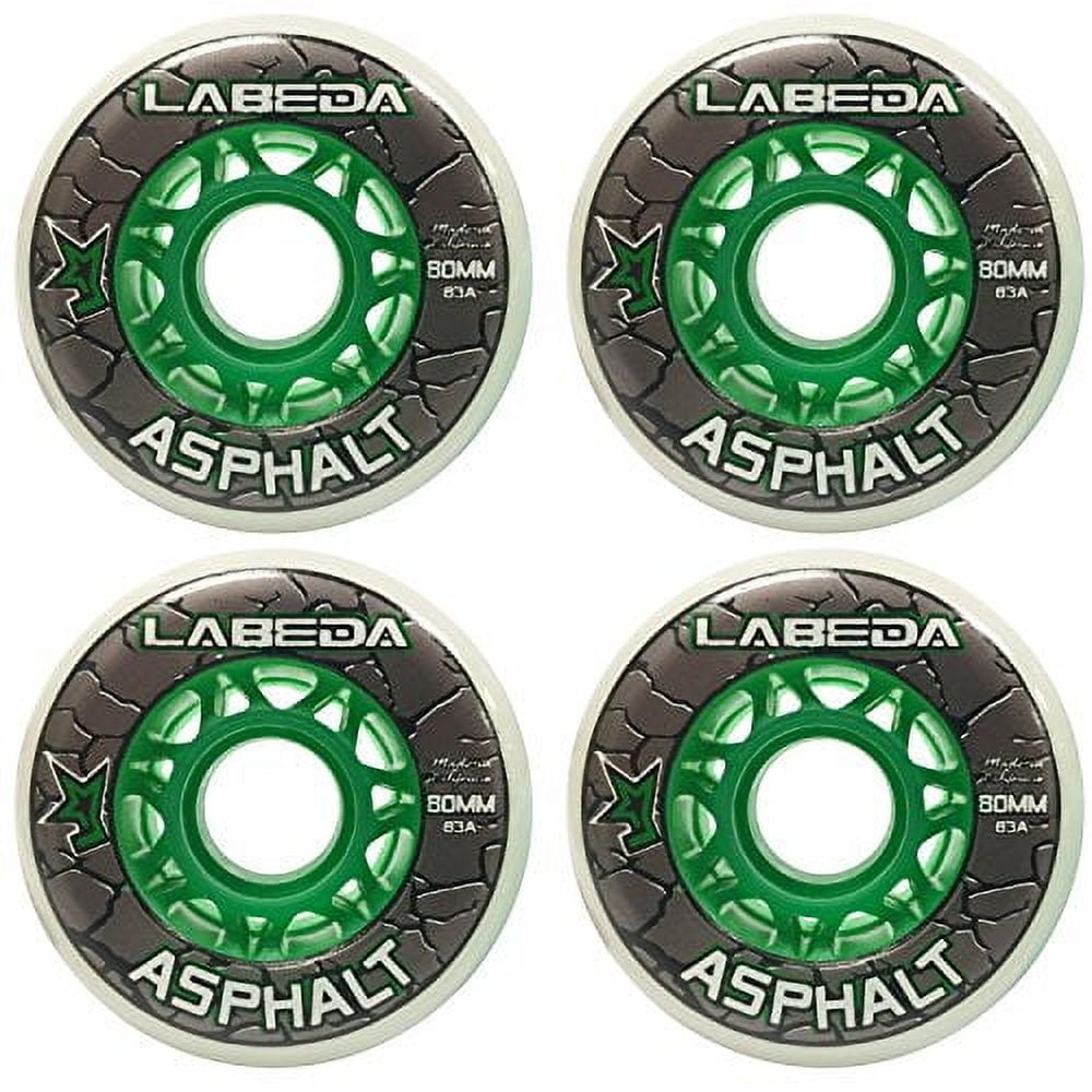 Labeda Wheels Inline Roller Hockey Gripper Asphalt Outdoor White 76mm ...