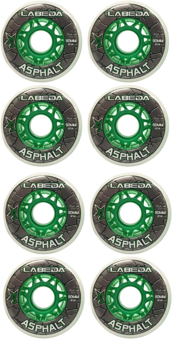 Labeda Wheels Inline Roller Hockey Gripper Asphalt Outdoor White 76mm ...