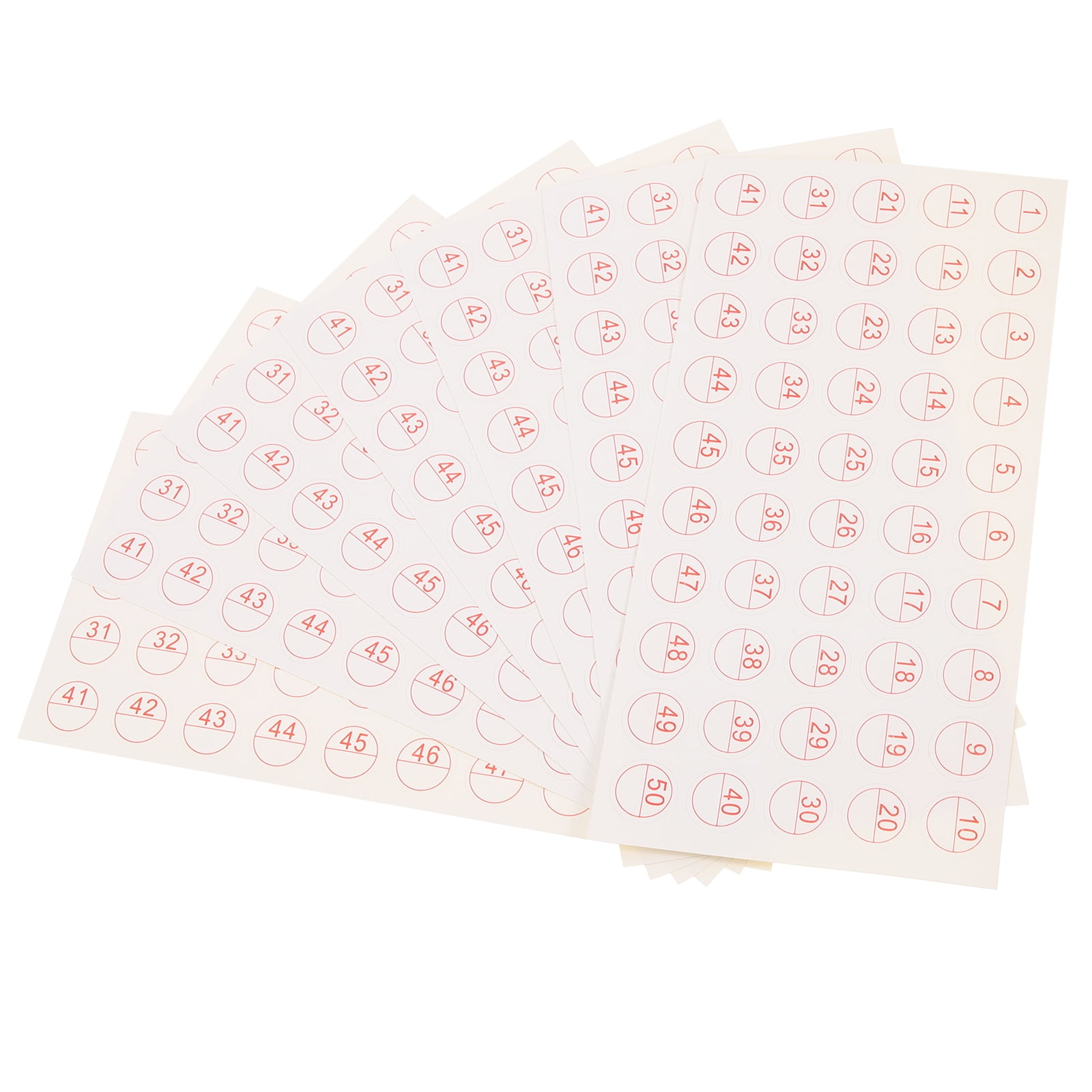 Label 50 Sheets Blank Sticker Decal Stickers Classification Marking ...
