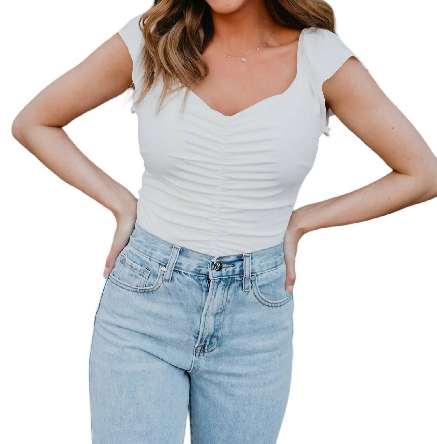Label 86 V Neck Daisy Top - Walmart.com