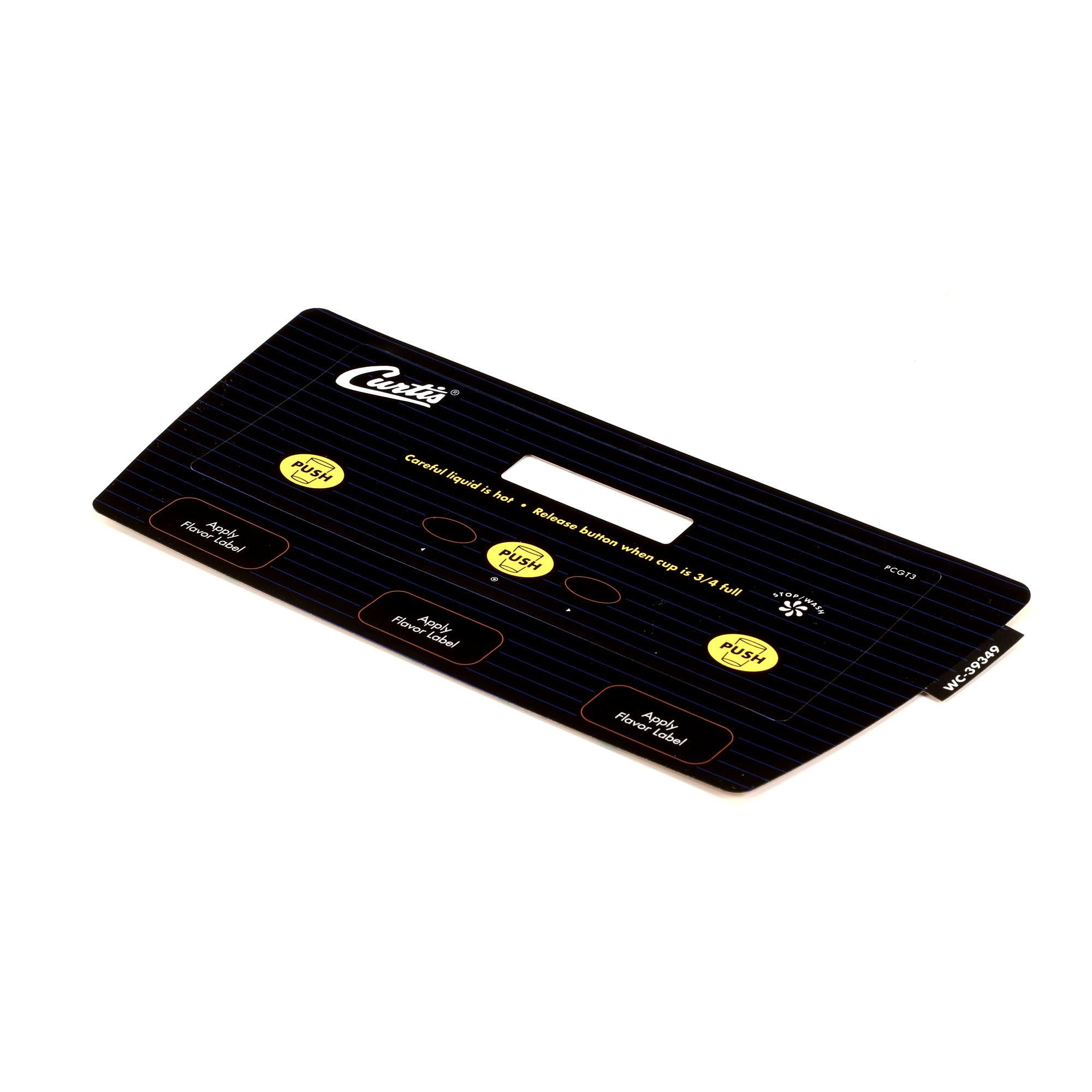 Wilbur Curtis Label Assembly, Ucm Door Pcgt3 WC-39349 - Genuine OEM ...