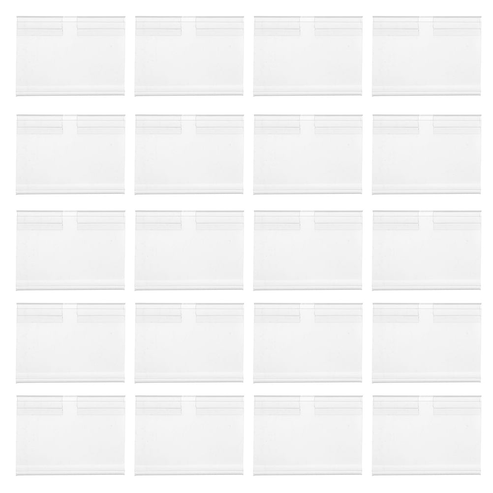 Label Display Holder Shelf Card Signage Shelves Labels for Storage Bins ...