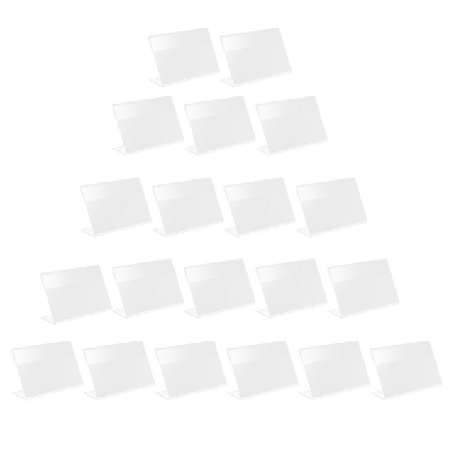 Label Holder Food Container Labels Card Display Rack 20 Pcs Commodity ...