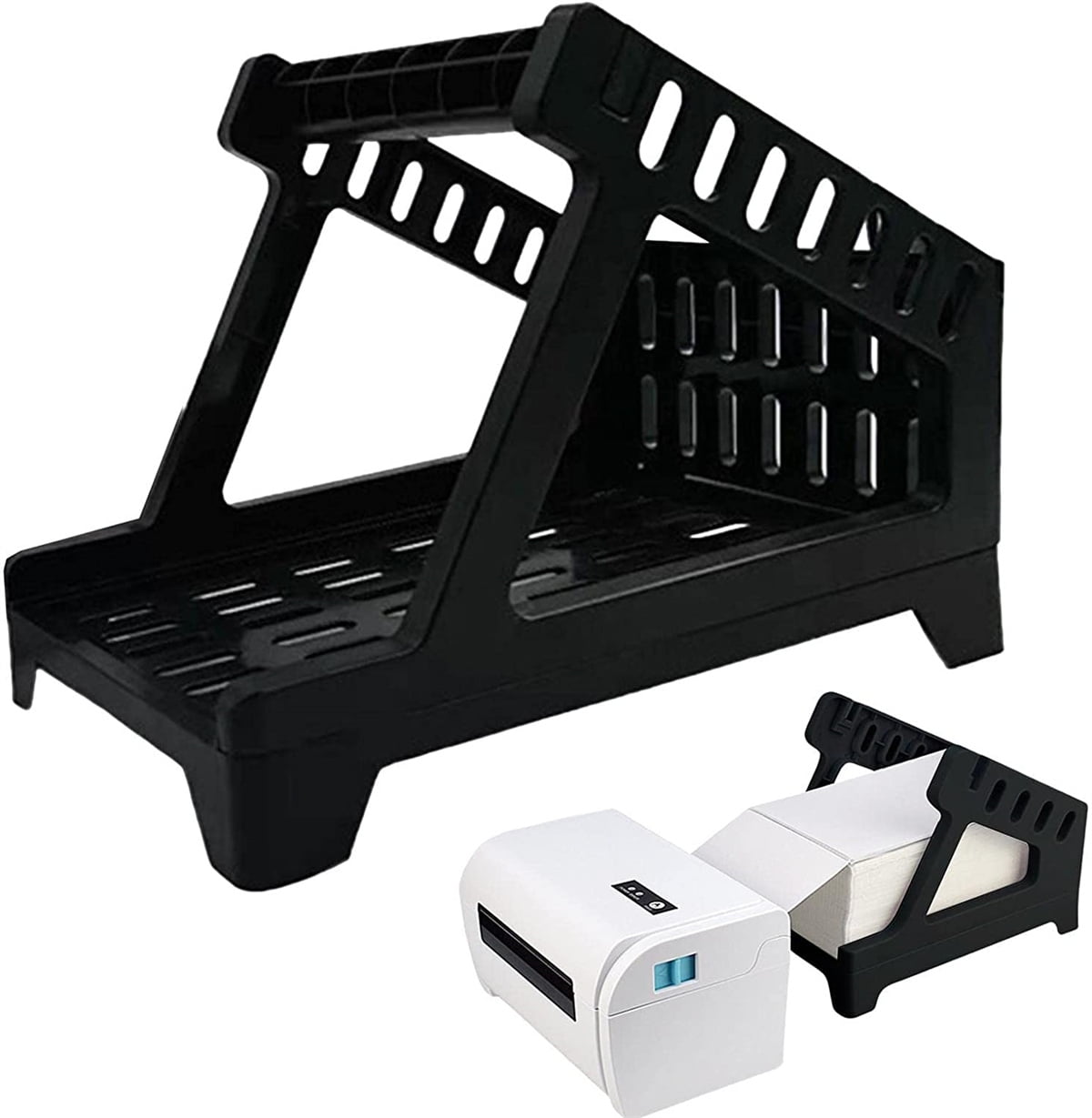 Label Holder for Thermal Label Roll and Fanfold Labels, Label Dispenser ...