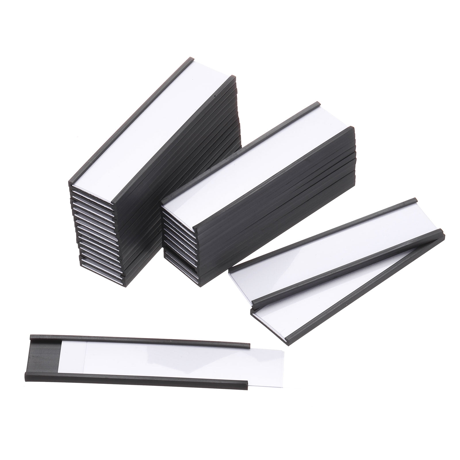 Label Holders 0.8" x 3" C Channel Rubber Magnetic for Metal Shelves ...