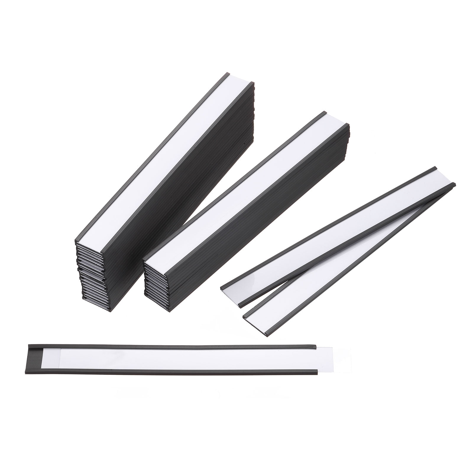 Label Holders 1" x 8" C Channel Rubber Magnetic for Metal Shelves ...