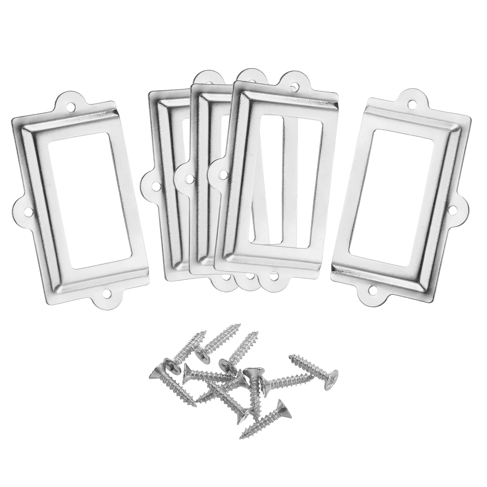 Label Holders, 107x60mm 5Pack 3 Hole File Name Card Tag Label Frame ...