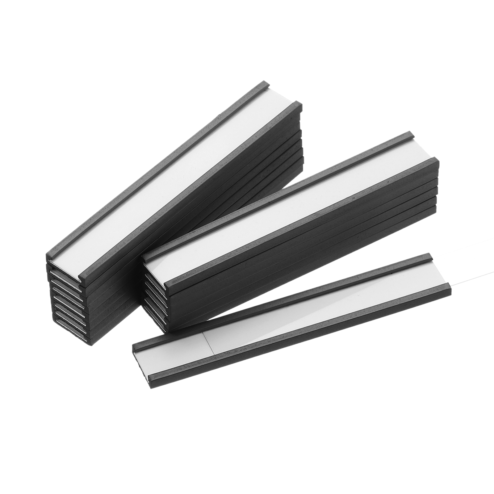 Label Holders 3" x 1" C Channel Rubber Magnetic for Metal Shelves ...