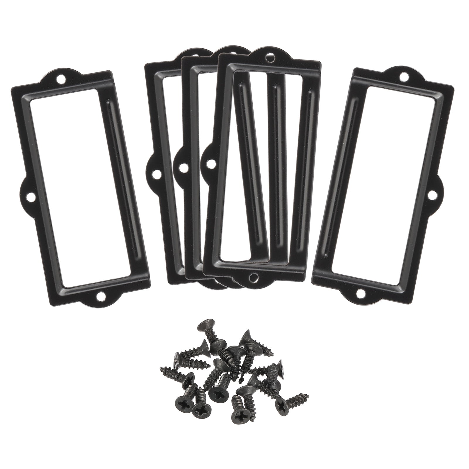 Label Holders, 90x42mm 5Pack 3 Hole File Name Card Tag Label Frame ...
