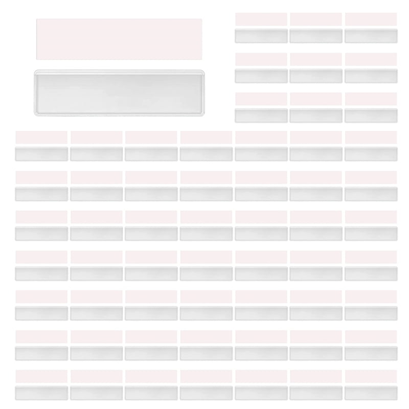 Label Holders Adhesive Shelf Tag Clear Shelf Tag Index Card Pockets ...