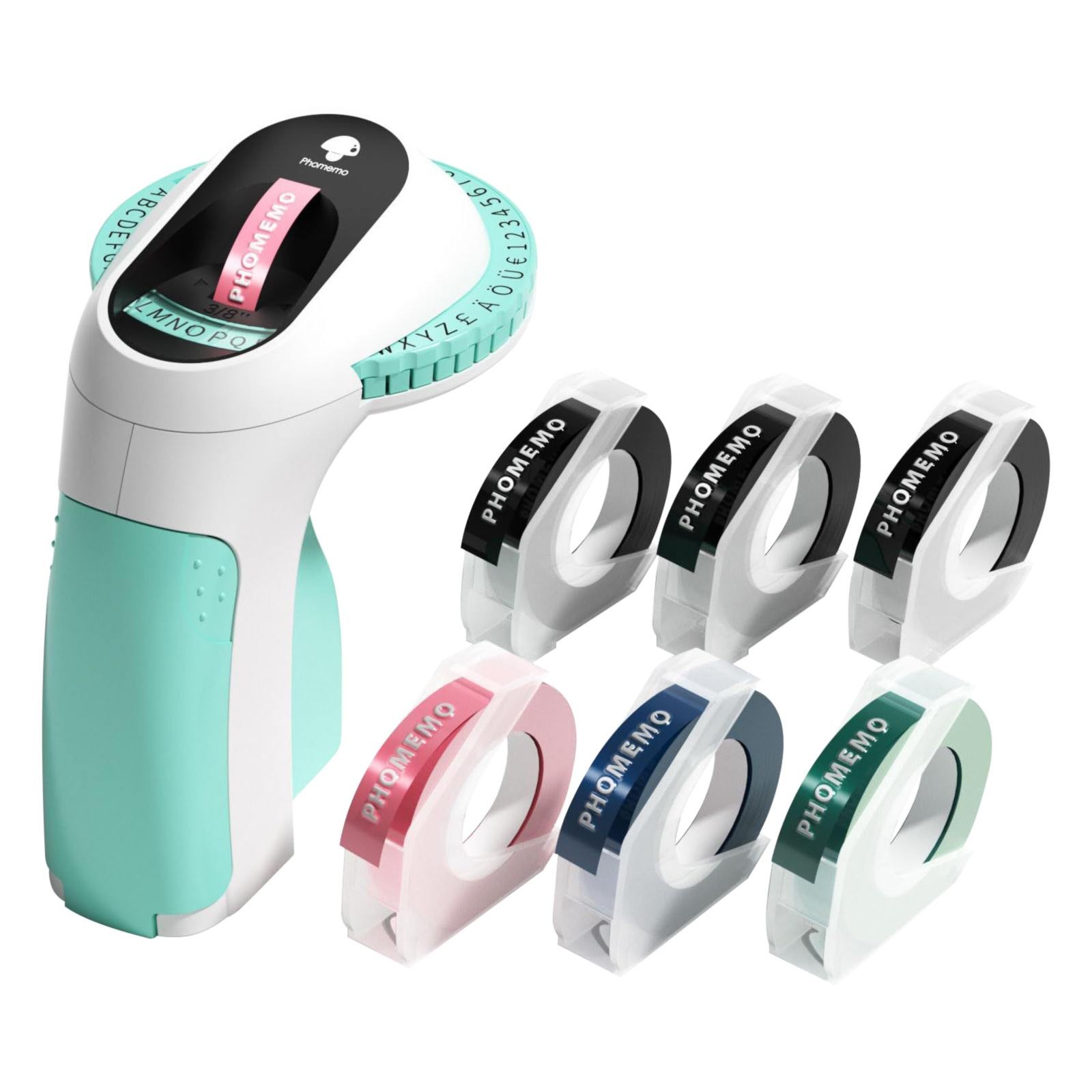 Label Maker 3D Embossing Machine E975 Portable Label Maker Green Label ...