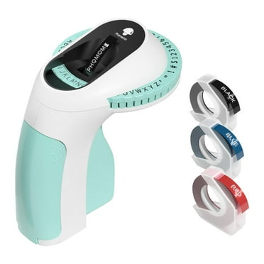 DYMO Embossing Label Maker Starter Kit with 3 Label Tapes, Organizer ...