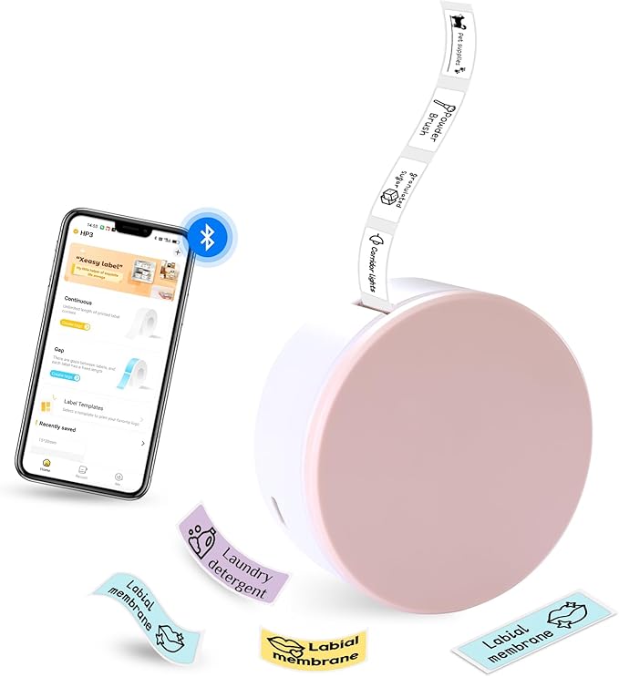 Label Maker Bluetooth - Mini Label Printer HP3, Mini Label Maker ...