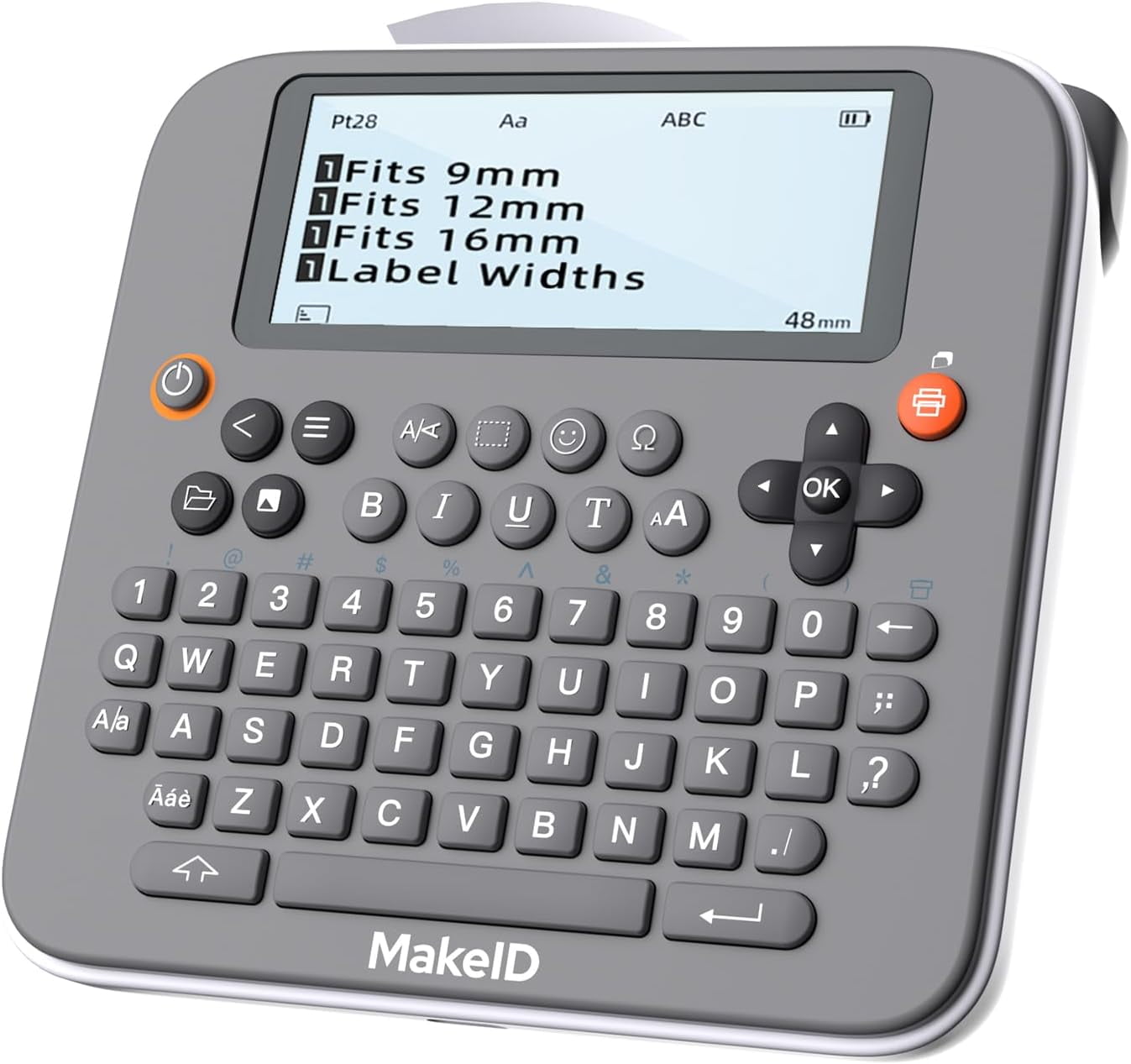 Label Maker E1, Bluetooth Rechargeable Machine, QWERTY Keyboard Labeler ...