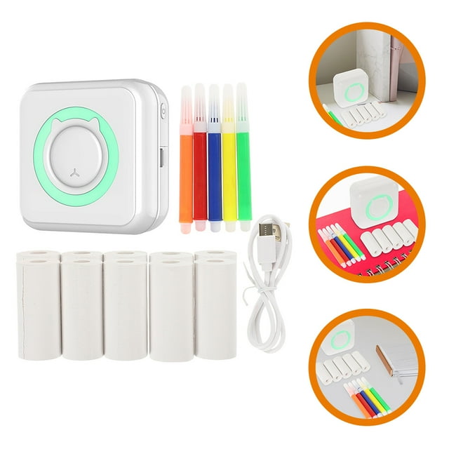 YEAHIBABY Mini Portable Label Maker Text Printing 1 Set - Walmart ...