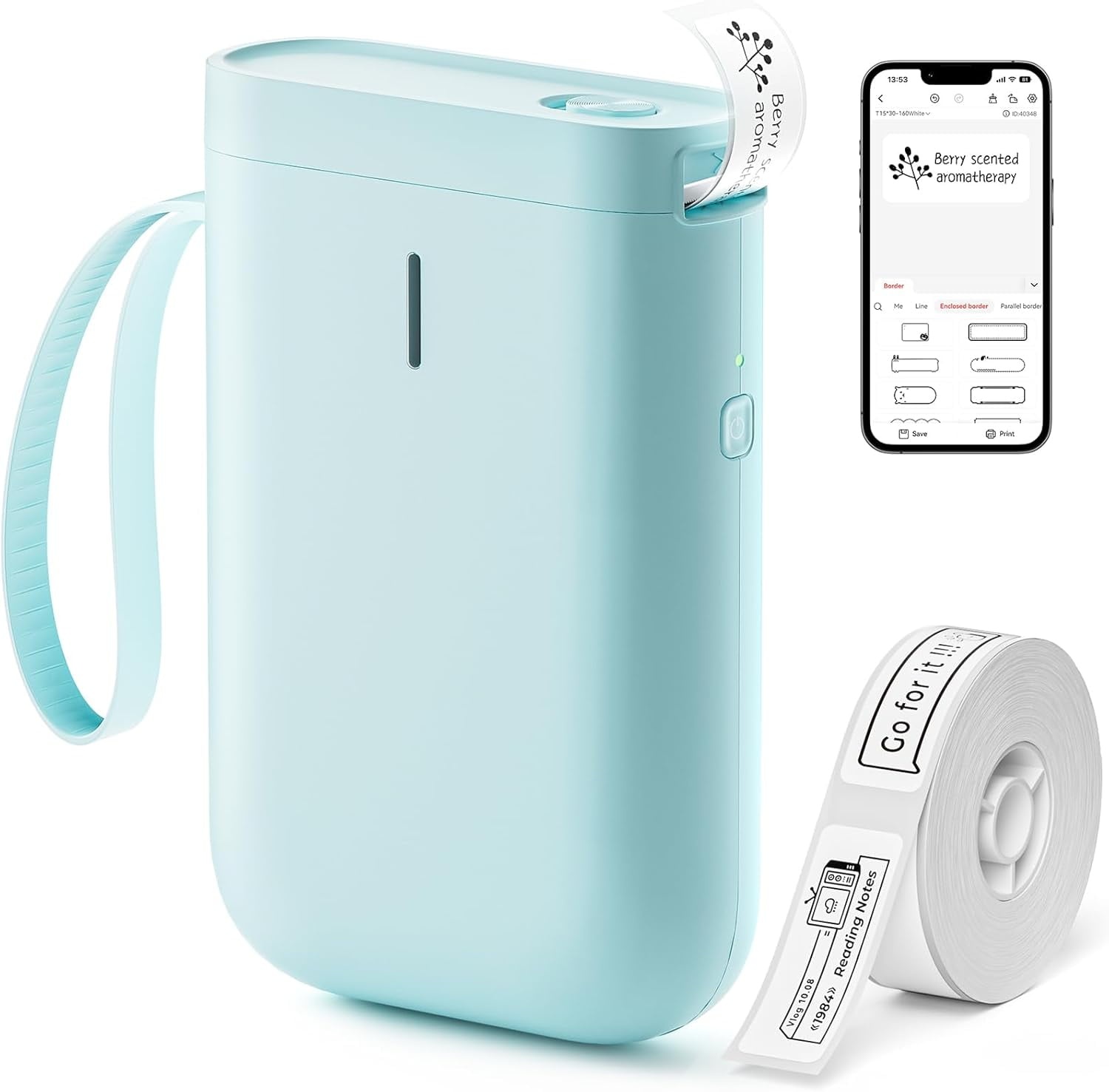 Label Maker Machine D11 Label Printer Portable Wireless Connection ...