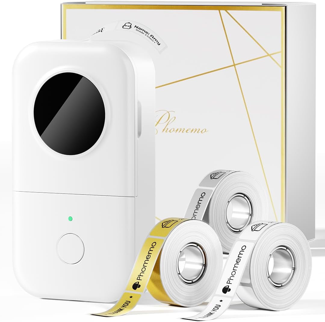 Label Maker Machine, Portable Handheld Bluetooth Mini Label Printer ...