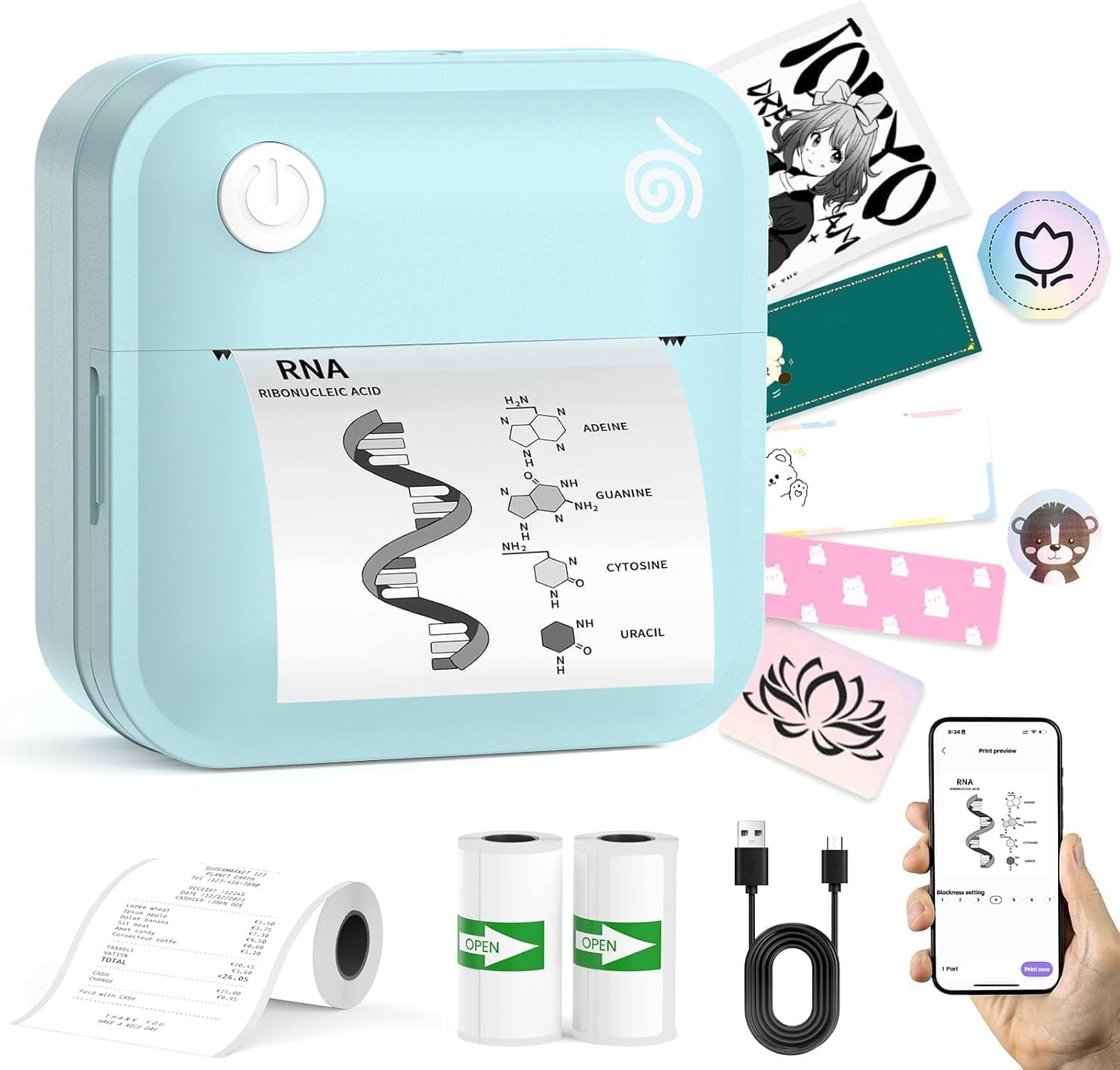 Label Maker Machine - Portable Mini Label Printer - Smartphone Handheld ...