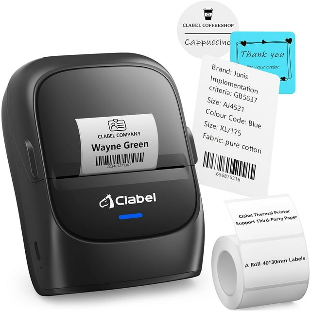 Label Maker Machine with Tape: 221B Thermal Inkless Label Printer 2 ...