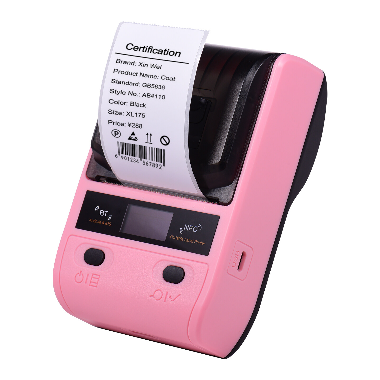 Label Maker Machine, Thermal Printer Wireless Shipping Portable Express ...