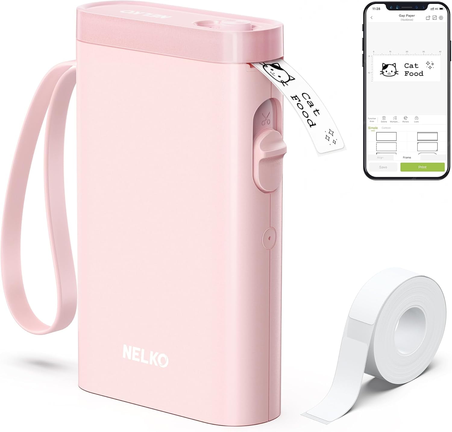 Label Maker Machine with Tape, P21 Bluetooth Label Printer, Wireless ...