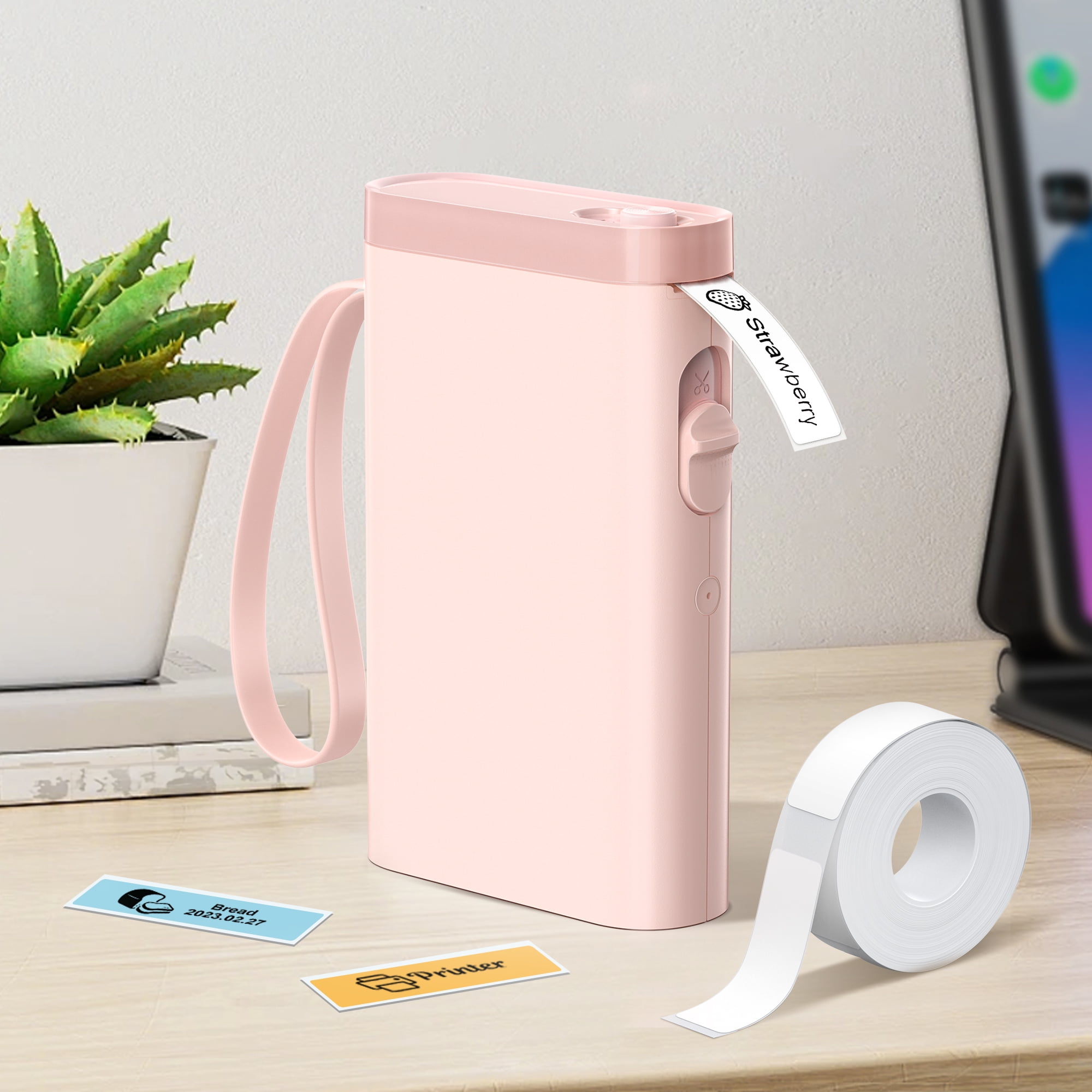 Label Maker Machine with Tape, P21 Bluetooth Label Printer, compact ...