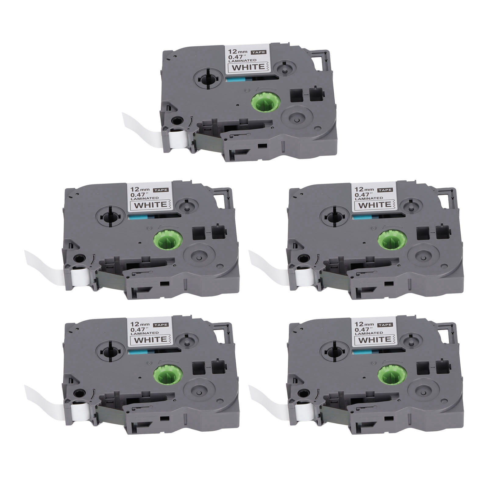 Label Maker Tape 12mm Width 8M Length Black On White Waterproof ...