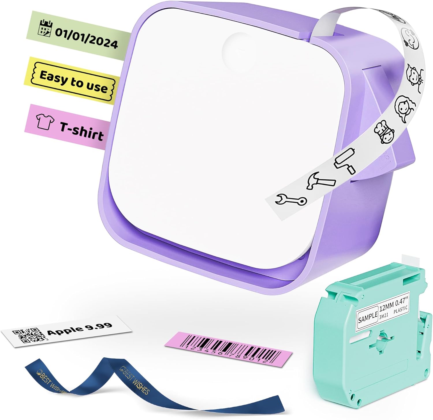 Label Maker With Tape, Portable Bluetooth Label Printer, Small Smart ...