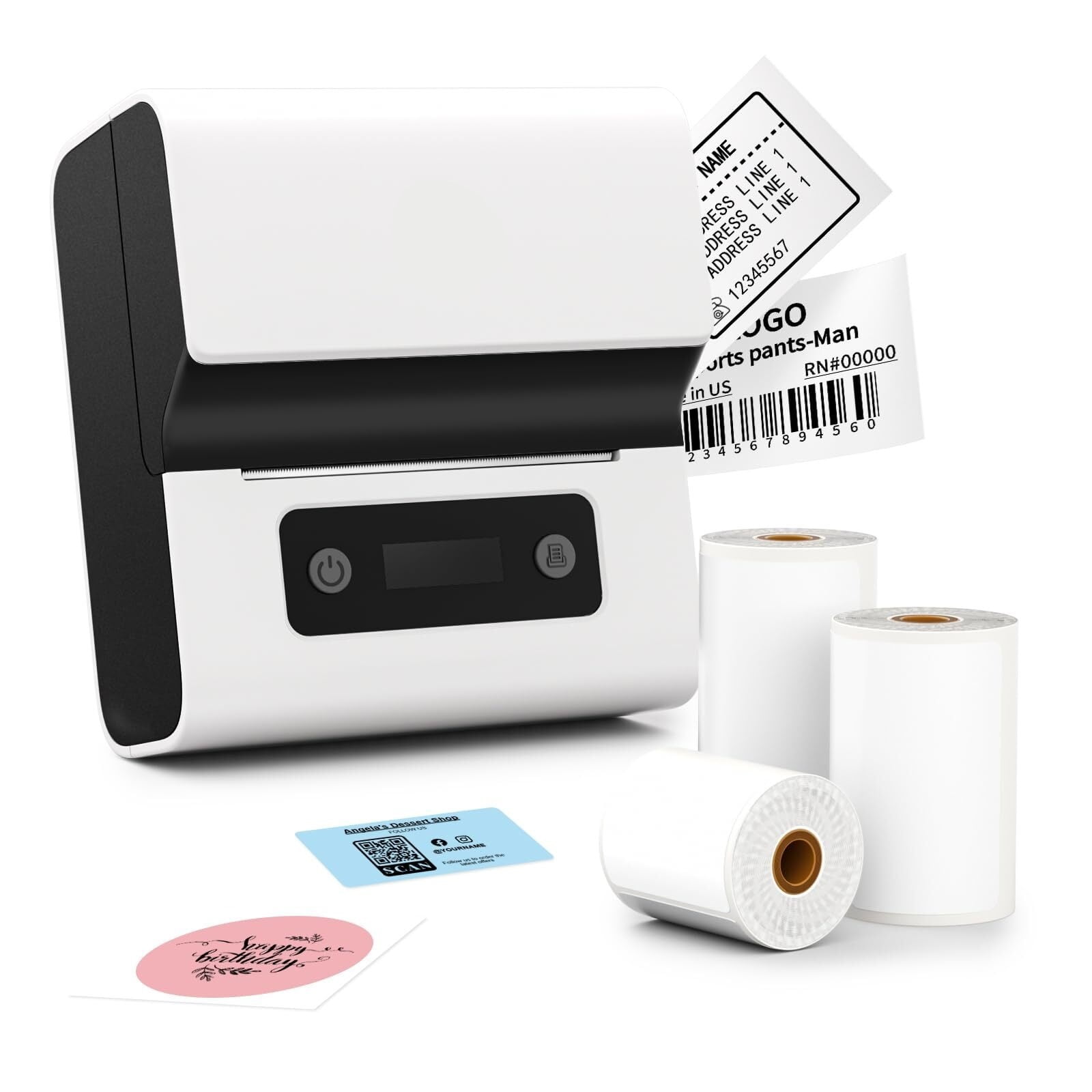 Label Makers- Barcode Label Printer M221 3 Inch Label Maker Bluetooth ...