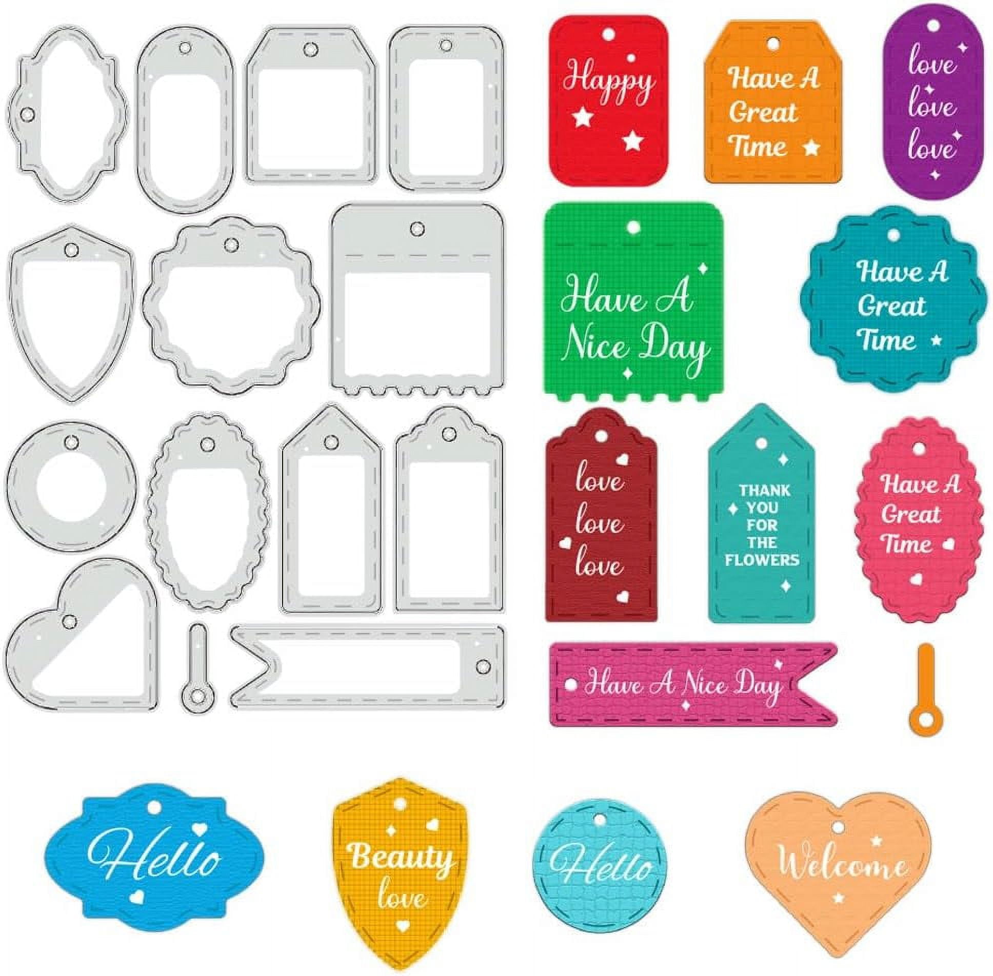Label Metal Cutting Dies Lace Tag Cutting Dies Bookmark Metal Die Cuts ...