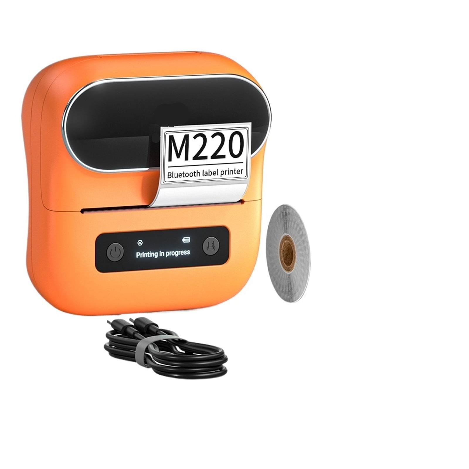 Label Printer Handheld Thermal Maker Bluetooth Barcode QR Code Sticker ...