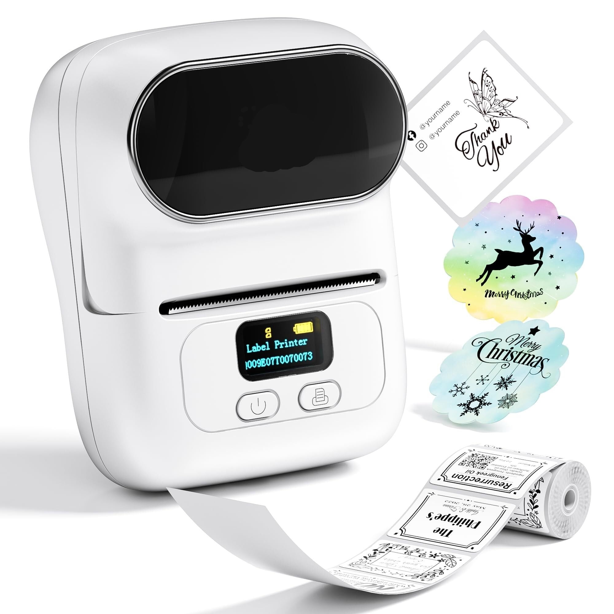 Label Printer - M110 Address Label Maker Bluetooth Thermal Portable ...