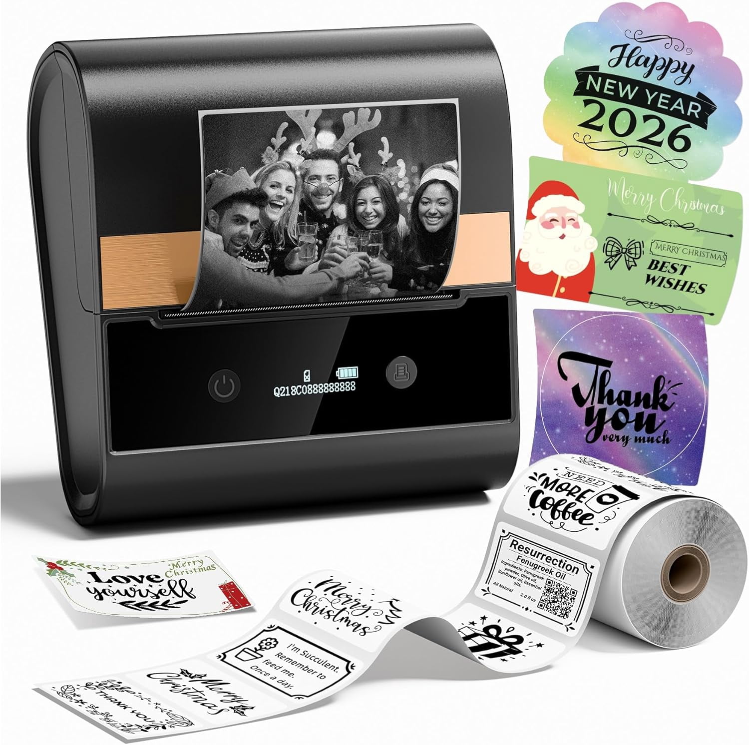 Label Printer,M260 Label Maker Machine with Tapes, 3 Inch Portable ...