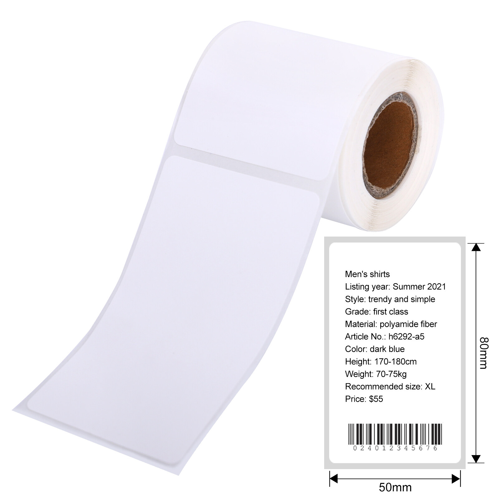 Label Printer Sticker Thermal Label Paper Self-Adhesive Printable Paper ...