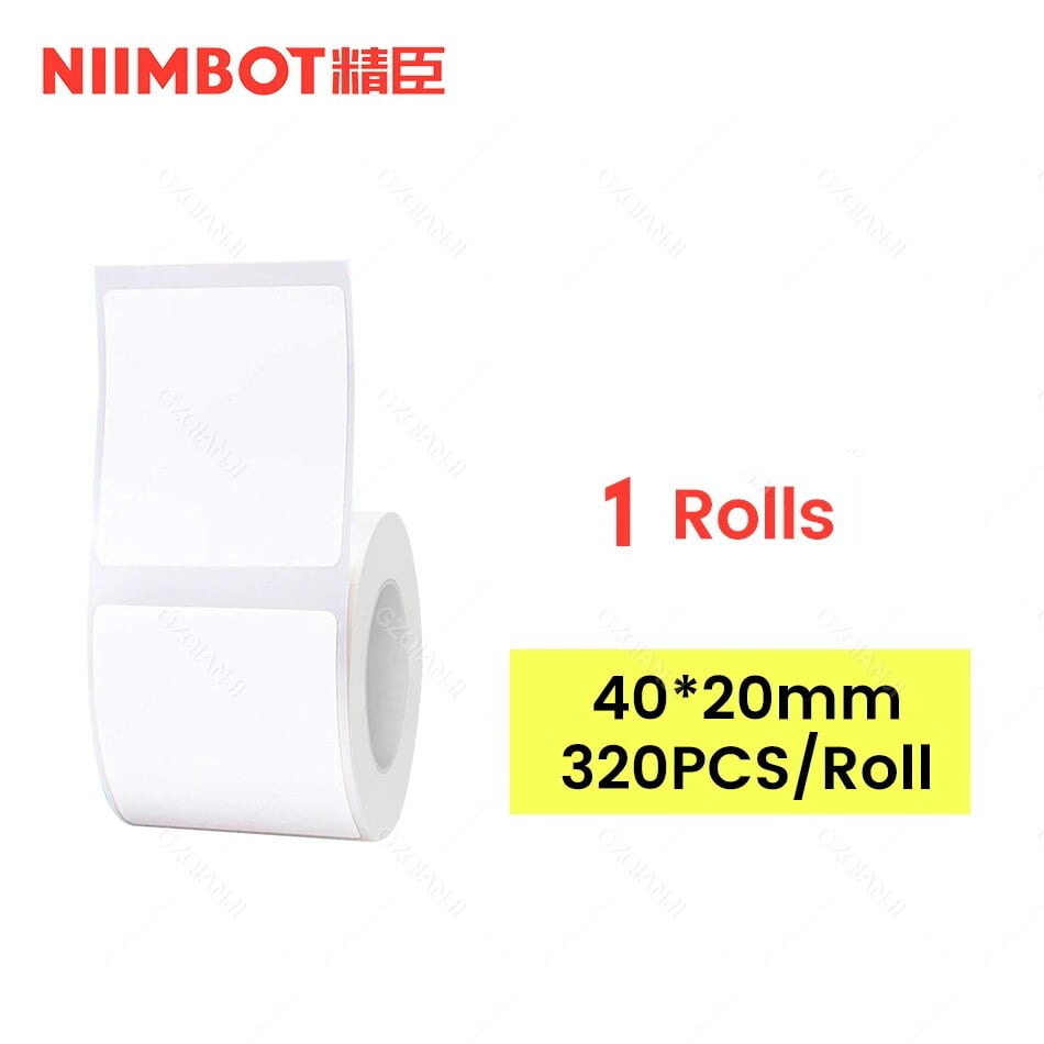 Label Printer White Paper Sticker B1 B21 B203 Label Maker Tape 30x20mm 50x80mm Bigger Size B3S ...